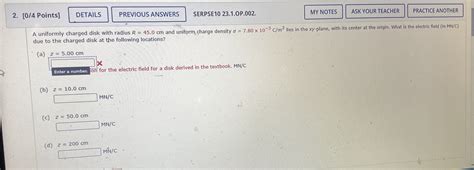 Solved Consider A Thin Spherical Shell Of Radius Cm Chegg