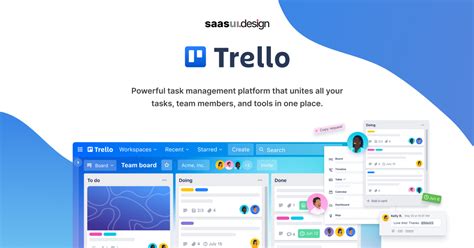 Trello Ui Ux Design Saas Application Design Saas Ui