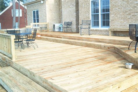 Deck With Wrap Around Steps And Handrails Rl Fencing And Decks