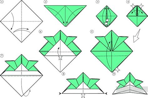 Шапка из бумаги схема сборки техника оригами Оригами Поделки Бумага