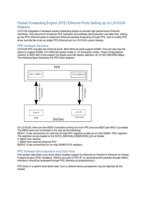 Packet Forwarding Engine Pdf Device Driver Computer Network