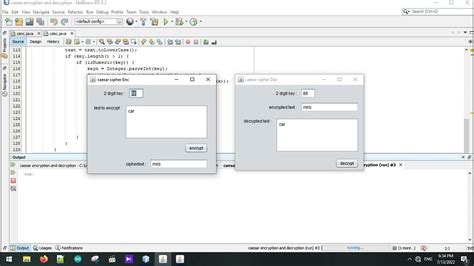 Caesar Cipher Encryption And Decryption In Java Youtube