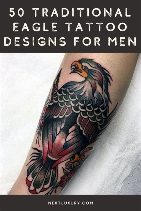 50 Traditional Eagle Tattoo Designs For Men Traditional Eagle Tattoo