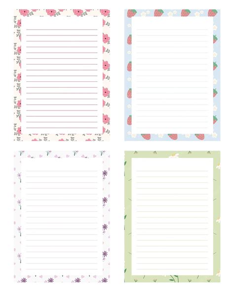 Premium Vector Set Of Cute Kawaii Pastel Printable Notepad Memo Pad And Notebook
