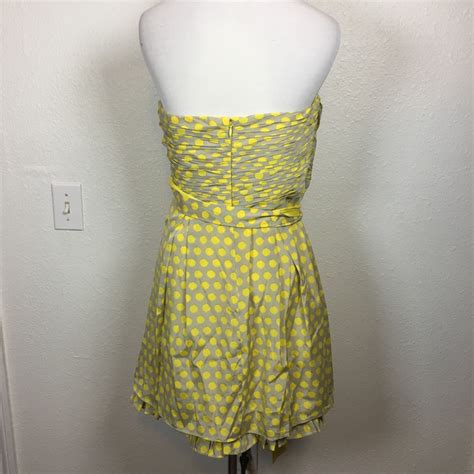 Alice Olivia Silk Strapless Dress Gem