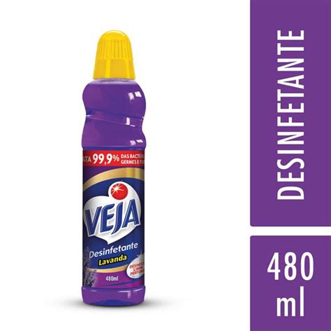 Desinfetante Uso Geral Lavanda Veja Frasco 480ml Super José
