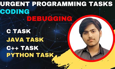urgently write or debug python c c plus plus or java codes for you by
