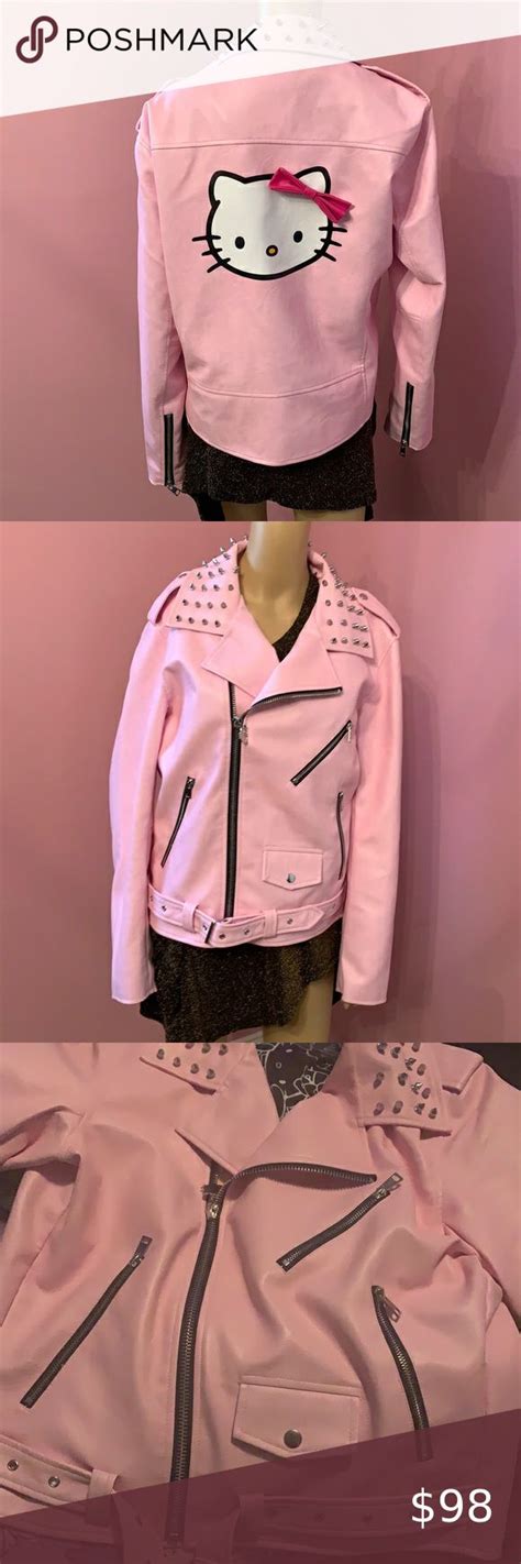 Copy Hello Kitty Faux Leather Jacket Leather Jacket Shopping Clothes Design Faux Leather
