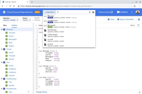 Cloud Source Repositories Startup Stash