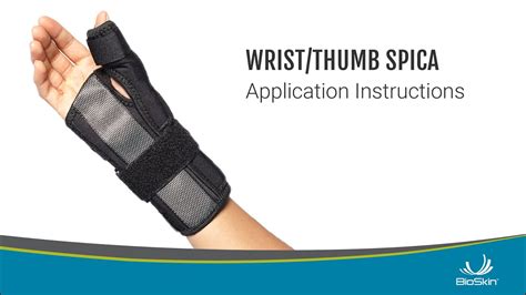 Wrist Thumb Spica Application Instructions Youtube