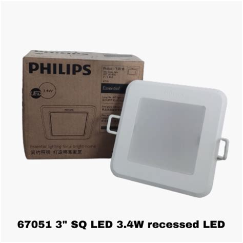 Downlight Box 67051 3 Led 34w Recessed Led Philips Ww Shopee
