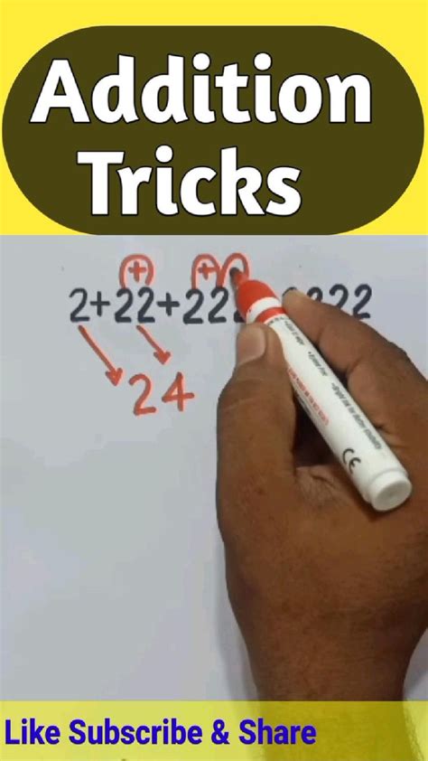 Addition Tricks Math Lessons Math Talk Math Workshop