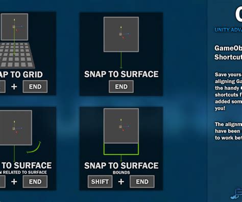Artstation Gameobject Snapping Shortcuts Resources