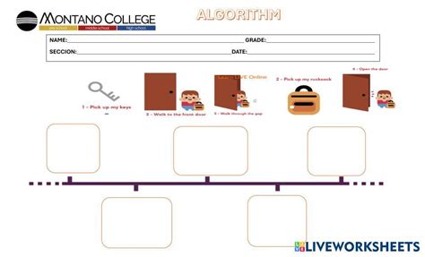 Algorithm Live Worksheets