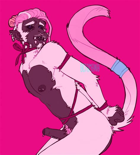 Rule 34 0ct0m0n0 Anthro Arms Tied Artist Name Barbell Piercing Black