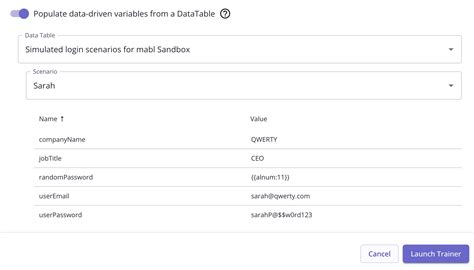 Training Tests With Datatables Mabl Help Training Tests With Datatables Mabl Help