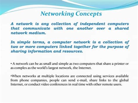 Class Viii Ch 1 Networking Concepts Ppt