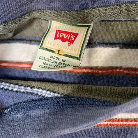 Vintage Levis Striped Long Sleeve Shirt Jointcustodydc