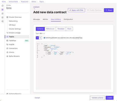 Quick Start For Schema Management On Confluent Cloud Confluent Documentation
