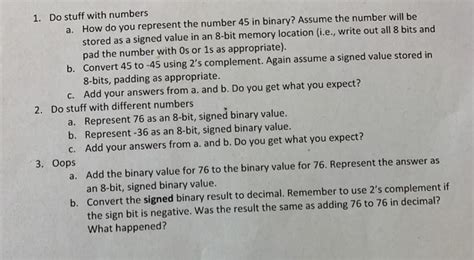 Solved Stored As A Signed Value In An 8 Bit Memory Location