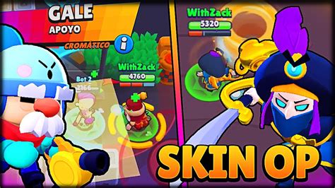 Jugando En Exclusiva Con Gale Y Las Nuevas Skins En Brawl Stars