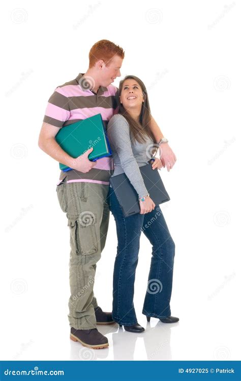 Amor Adolescente De La High School Secundaria De Los Estudiantes Imagen