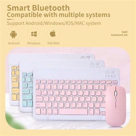 7 Inches Slim Wireless Bluetooth Keyboard With Bluetooth Mouse Lazada Ph