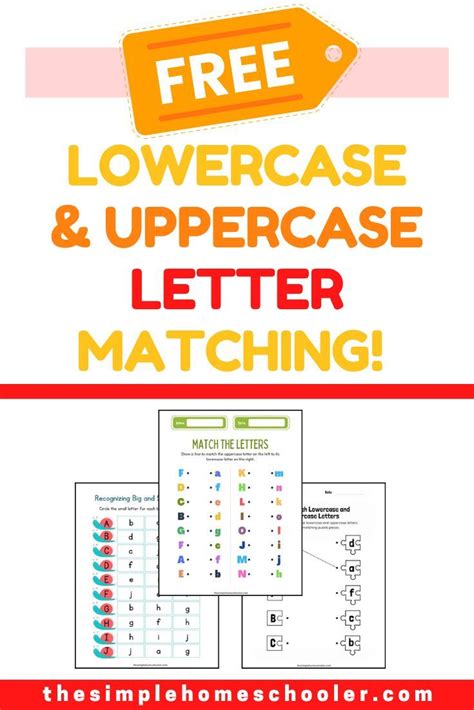 Printable Match Uppercase And Lowercase Letters Home And Livin