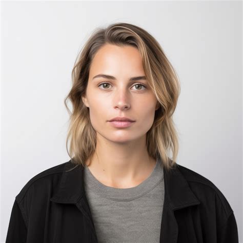 Premium Photo Portrait Of A Young Adult Woman With Neutral Expression