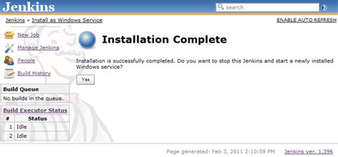 Jenkins Installing Jenkins As A Windows Service