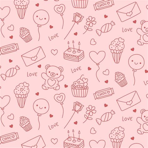 Premium Vector Free Pattern Of Love And Friendship Objects For Valentines Day