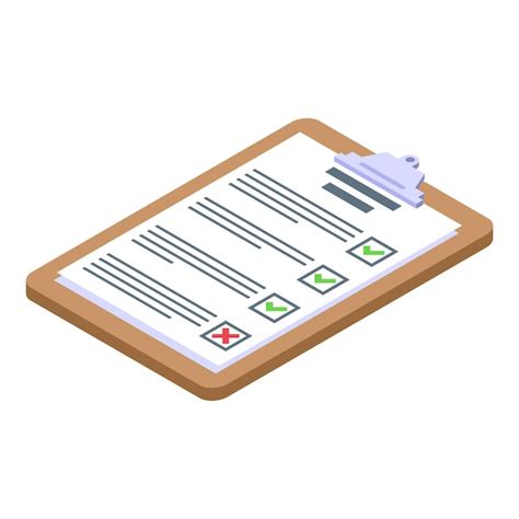 Premium Vector Clipboard Assignment Icon Isometric Of Clipboard Assignment Vector Icon For Web