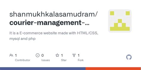 GitHub Shanmukhkalasamudram Courier Management System It Is A E Commerce Website Made With