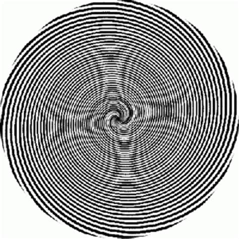 Black And White Geometric Spirals Optical Illusions 