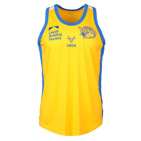 Leeds Rhinos 2025 Principal Singlet Amber Elite Pro Sports