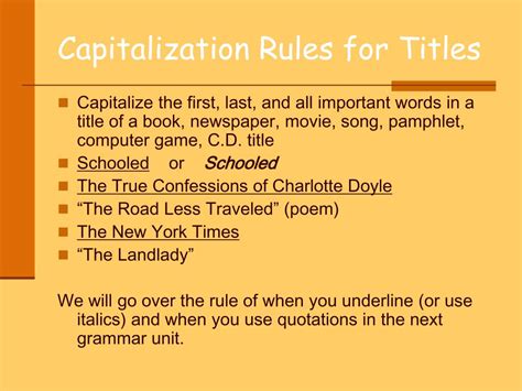 Simple Capitalization Rules