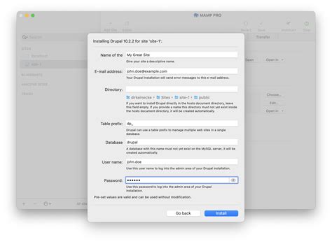 Mamp Pro Macos Documentation Sites Site General Basic Extras Drupal