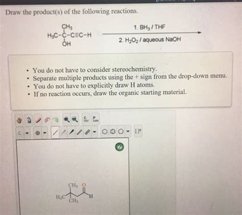 Solved Draw The Product S Of The Following Reactions Ch3