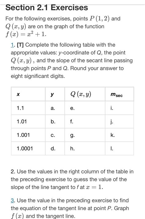 Solved Section Exercisesfor The Following Exercises Chegg Com