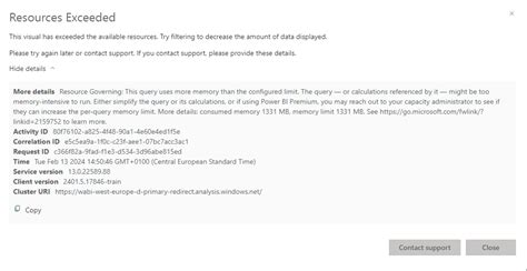 solved visual has exceeded the available resources microsoft fabric