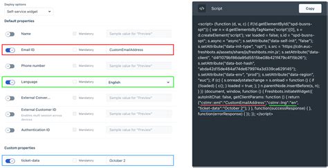 Custom And Default Properties With The Bot Builder Freshsales