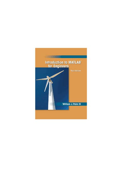 Introduction To Matlab William J Palm Introduction To Matlab William