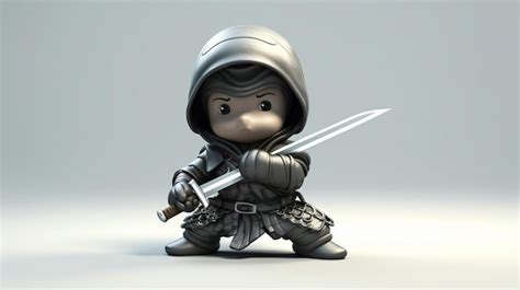 Chibi Knight Premium Ai Generated Image