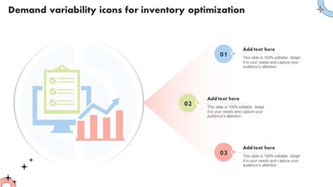 Demand Variability Icons For Inventory Optimization Ppt Example