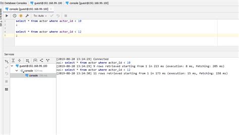 View Two Result Sets Side By Side Ides Support Intellij Platform