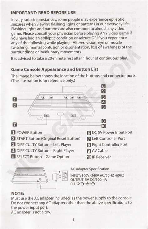 manual atari flashback 4