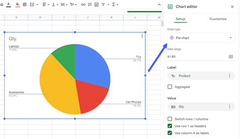How To Make A Pie Of Pie Chart In Google Sheets Spreadsheet Daddy