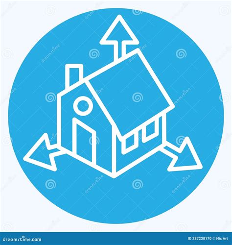 Icon Architectural Design Related To 3d Visualization Symbol Blue Eyes Style Simple Design