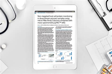 non targeted host cell protein monitoring in downstream process samples using micro pillar array
