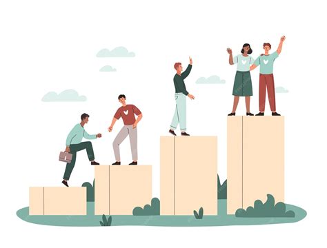 팀 빌딩 개념 프리미엄 벡터